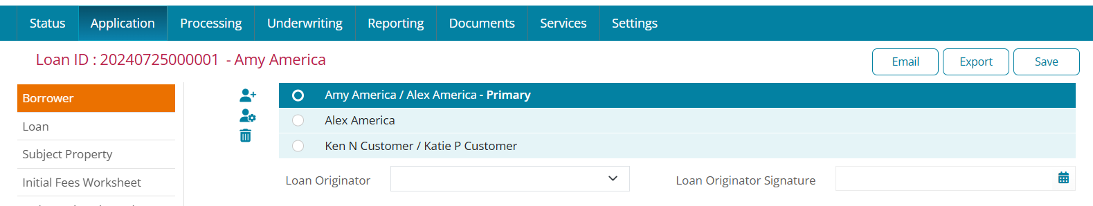 Borrower Information